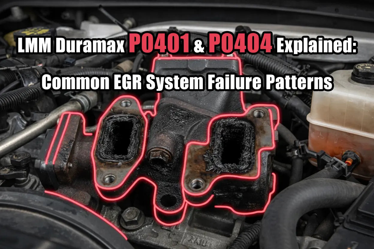 LMM Duramax P0401 & P0404 Explained: Common EGR System Failure Pattern ...